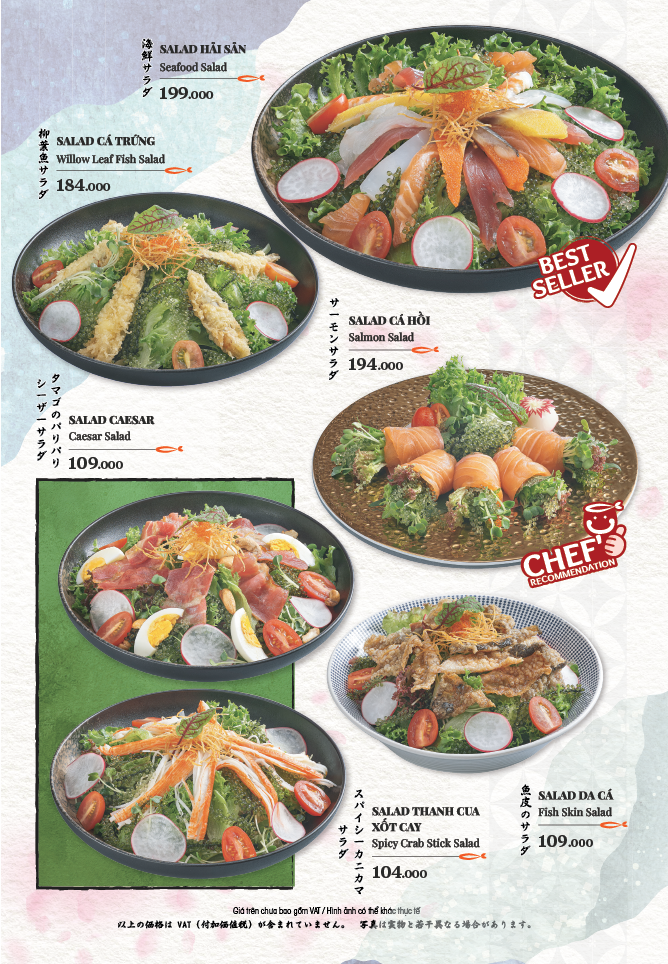 Menu Landmark 81 - Sushikei