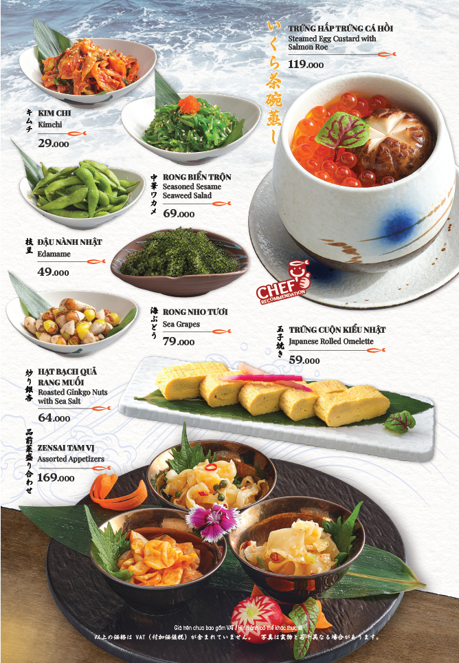 Menu Landmark 81 - Sushikei