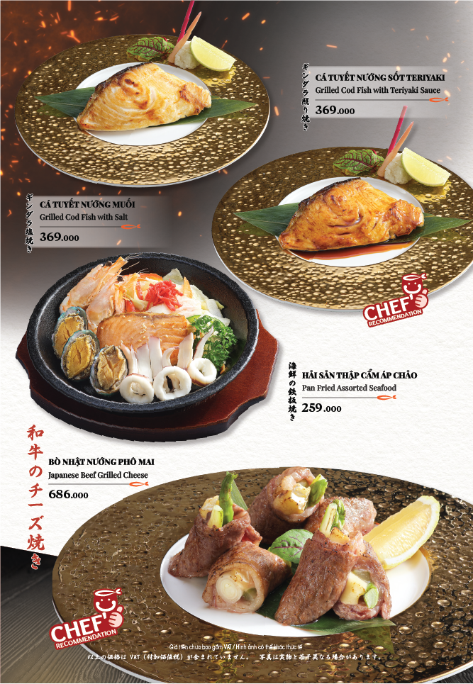 Menu Landmark 81 - Sushikei