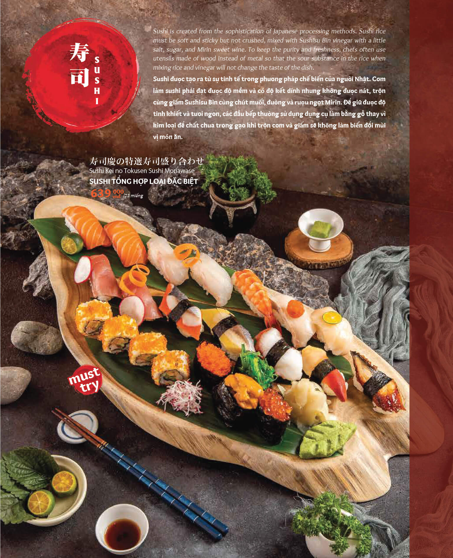 Menu miền bắc - Sushikei